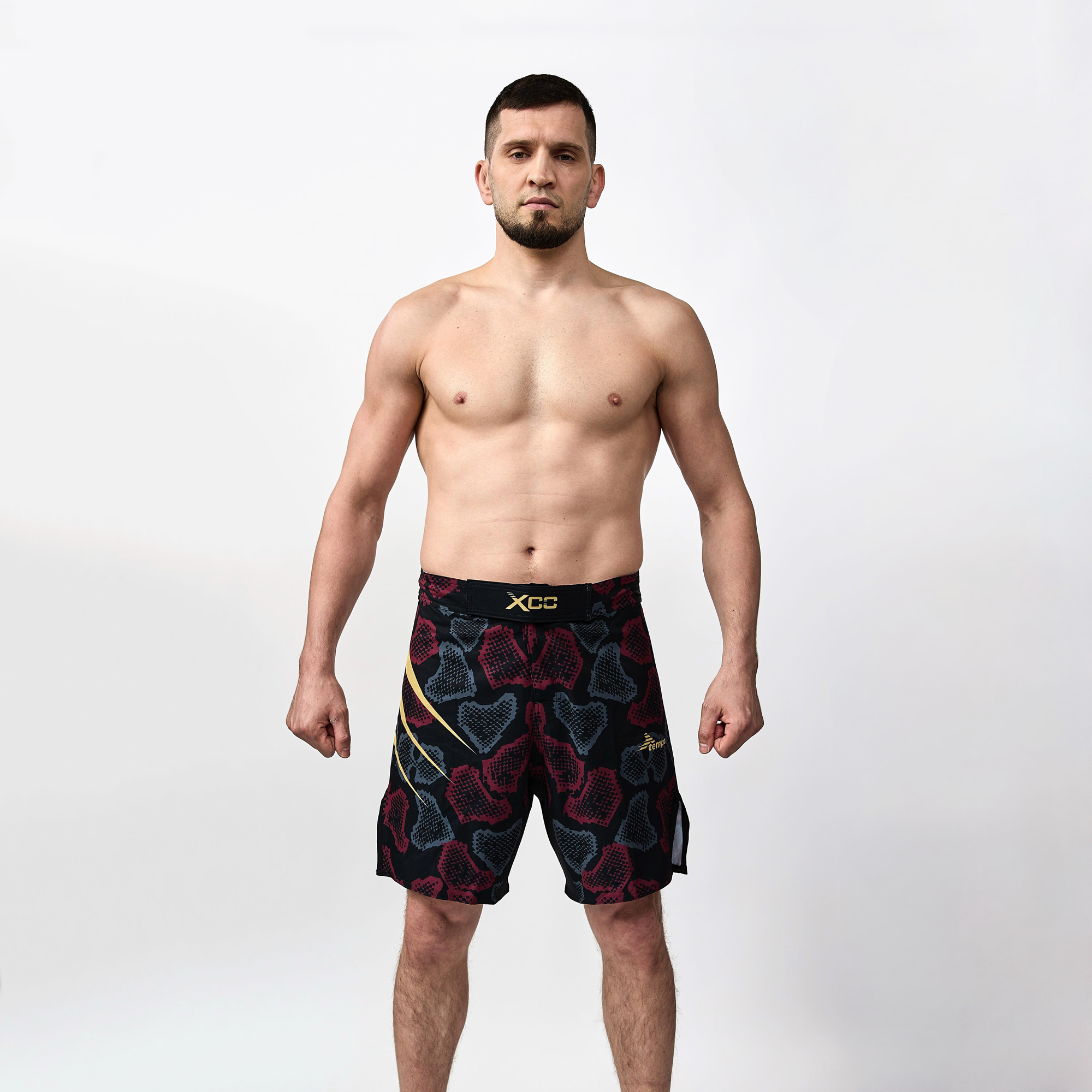 XCC MMA Kampfshort Schwarz/Rot | Tempo Sport